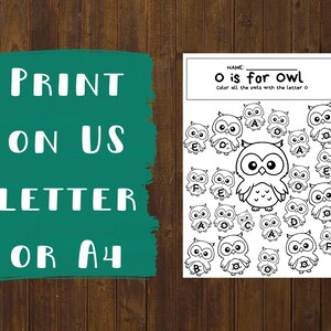26 Printable Alphabet Worksheets | Find and Color the Correct Letter on ...