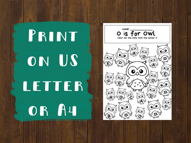 26 Printable Alphabet Worksheets | Find and Color the Correct Letter on ...