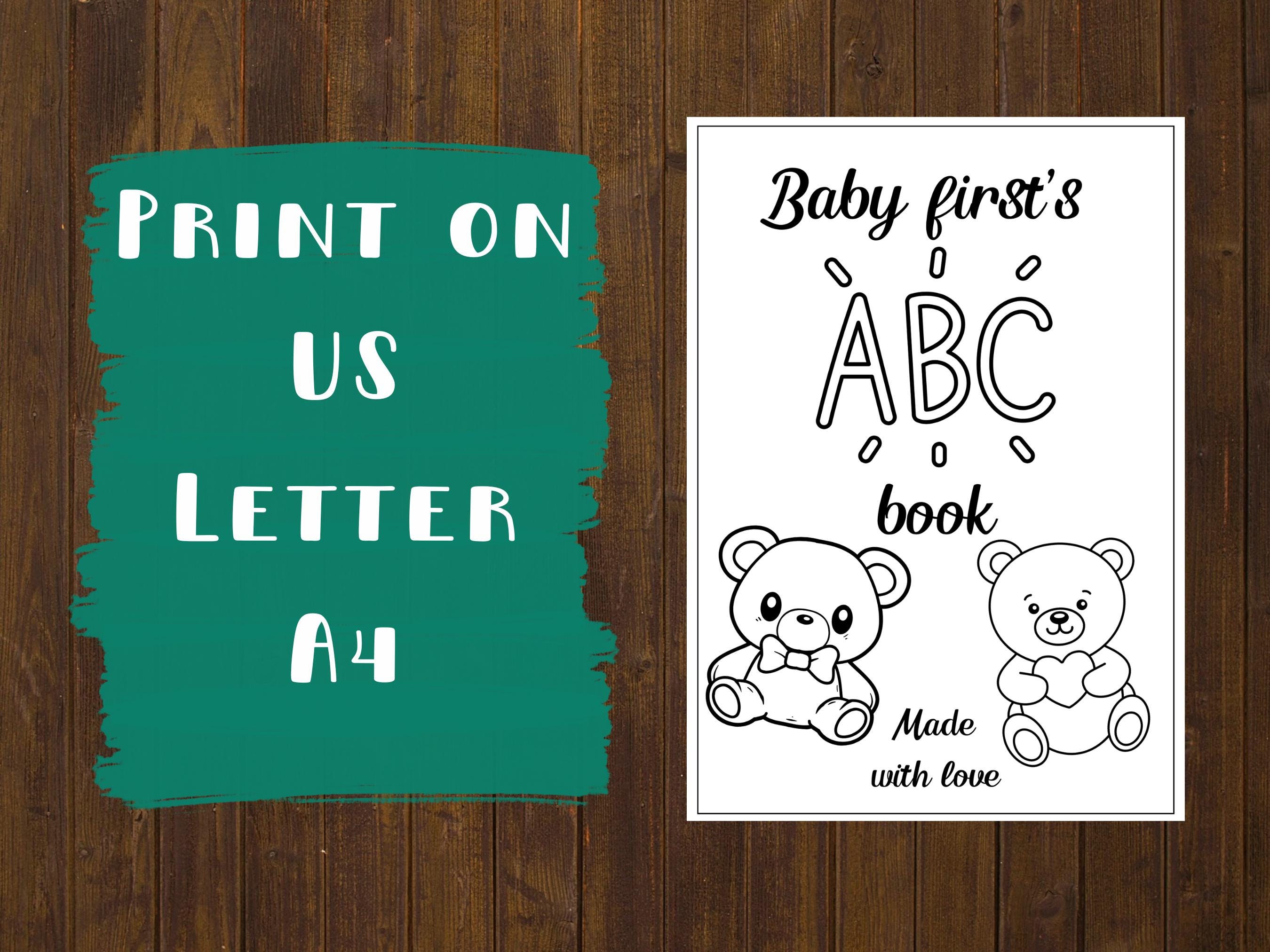 Blank Alphabet Book, Baby's First ABC Book, Baby's First Alphabet Book ...