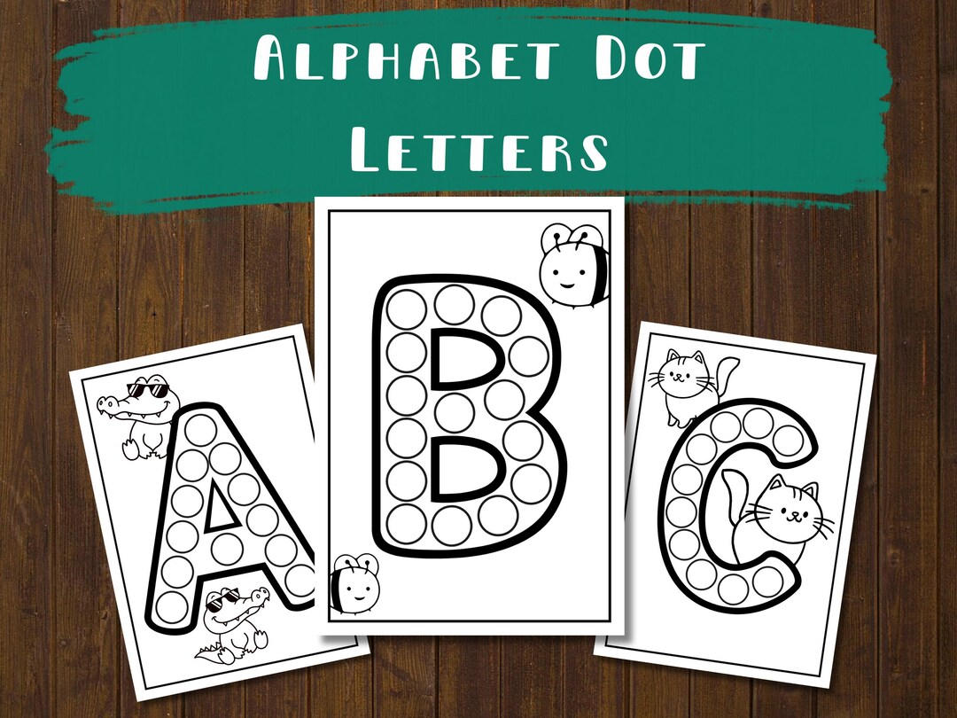 Alphabet Animal Dot Marker Worksheets, 26 Pages, Dot Marker Activities ...