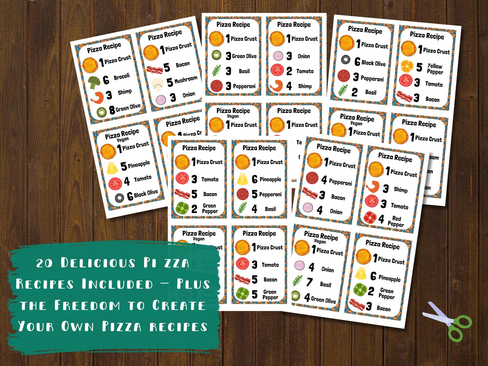 Build Your Own Pizza Shop Printable – Preschool Pretend Play Fun - Etsy