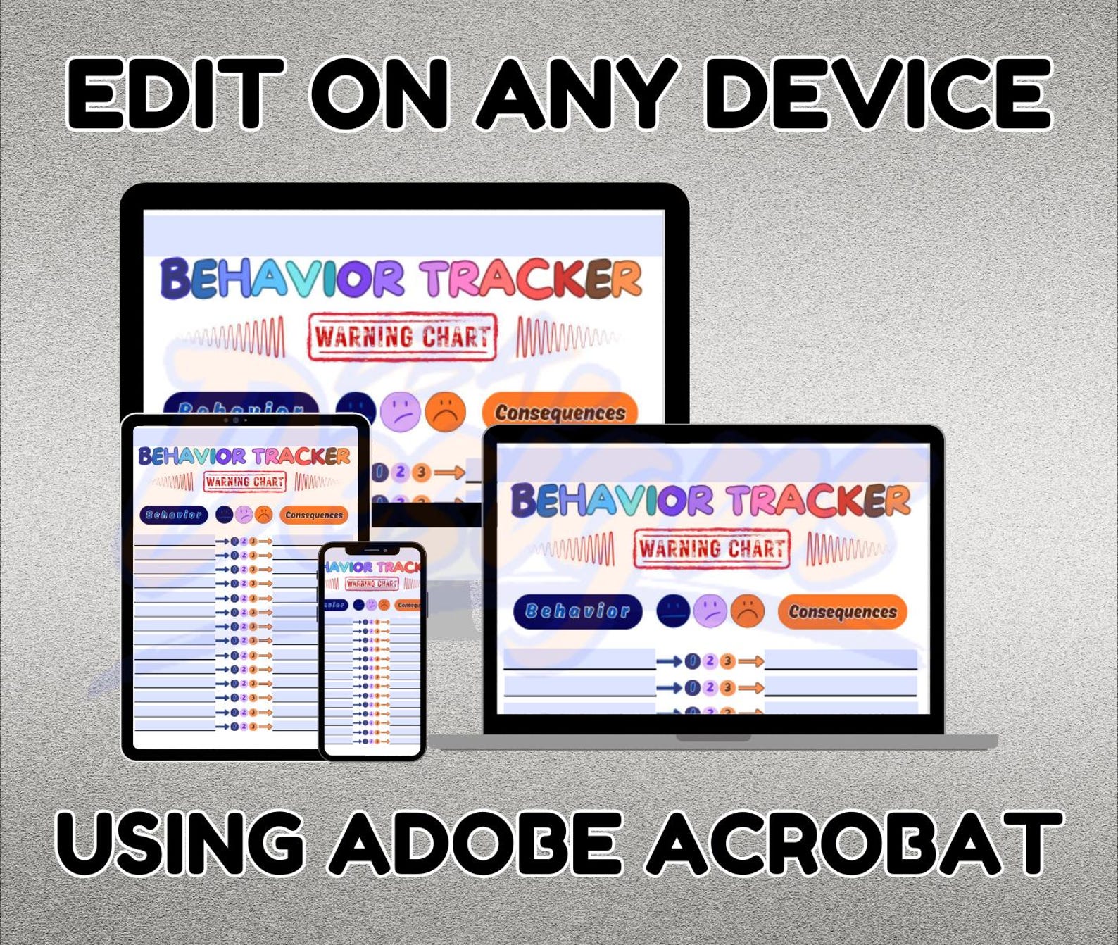 Behavior Chart, Behavior Tracker, Kids Behavior Management, 3 Strikes ...