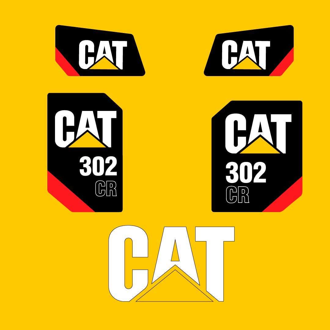 Fits 302 CR Caterpillar Excavator Replacement Decals - Etsy