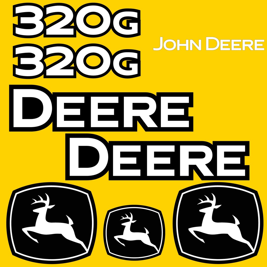 320G JOHN DEERE SKIDSTEER Replacement Decals & Stickers - Etsy