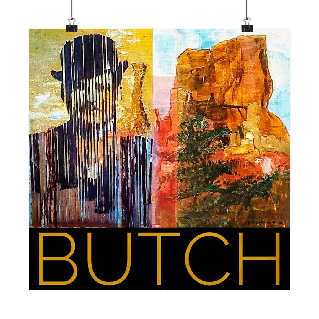 Butch Cassidy Matte Poster Stylish Wall Art, Unique Gift for Art Lovers ...