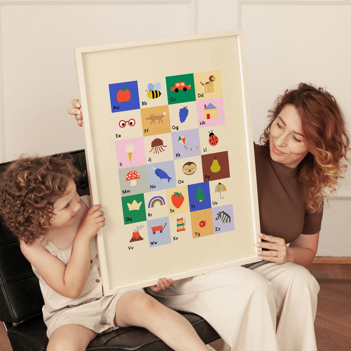 Alphabet Print Kids Room Decor Montessori Classroom Wall Art ABC Poster ...