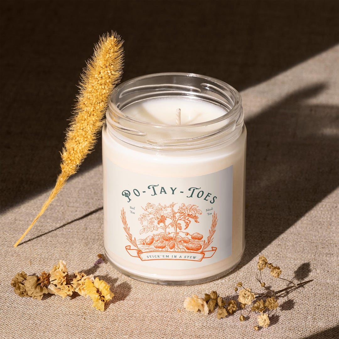 LOTR Fantasy Inspired Candle Cottagecore Rustic Farm Vibe Potato ...