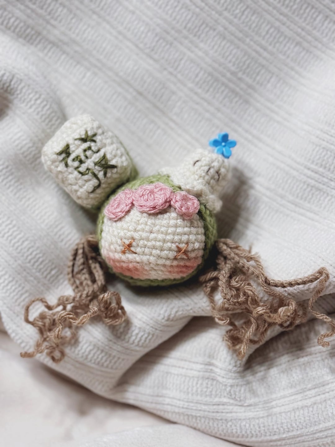 Crocheted Keychain - Mahjong Rich Ghost Girl With Dreadlocks - Etsy