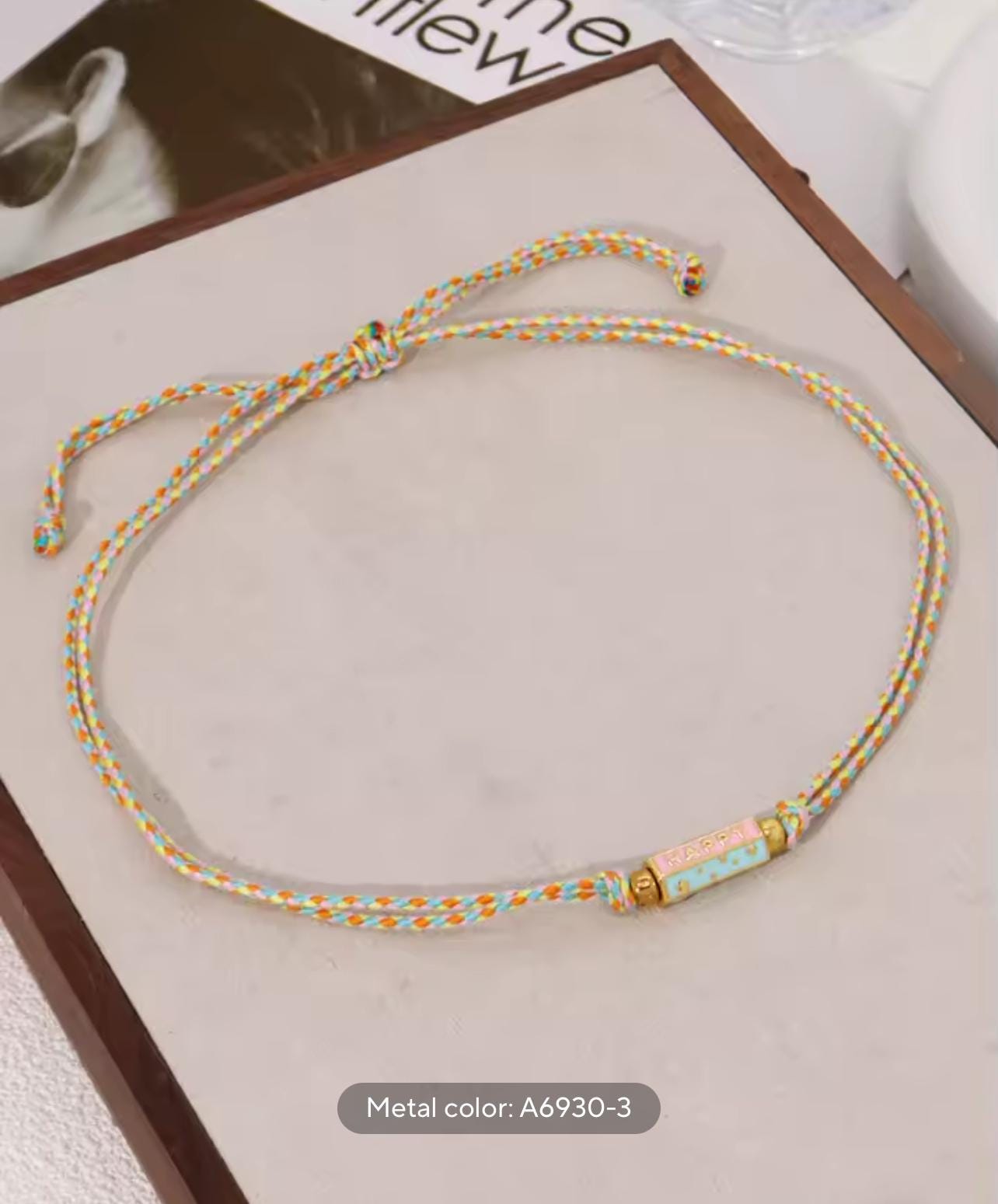 Tribal Style Handmade Braided Rope Pendant Necklace With Letter Charms ...