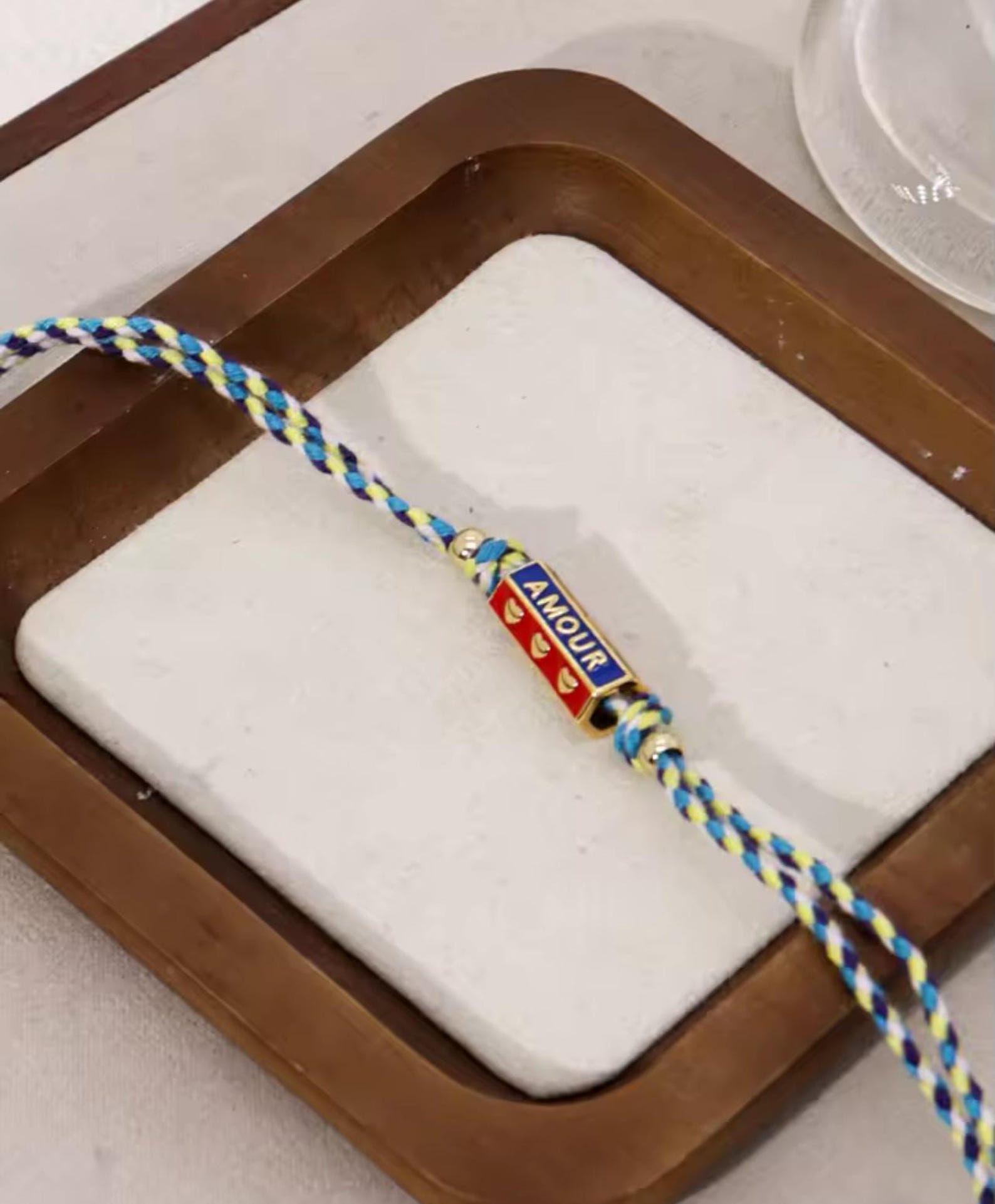 Tribal Style Handmade Braided Rope Pendant Necklace With Letter Charms ...