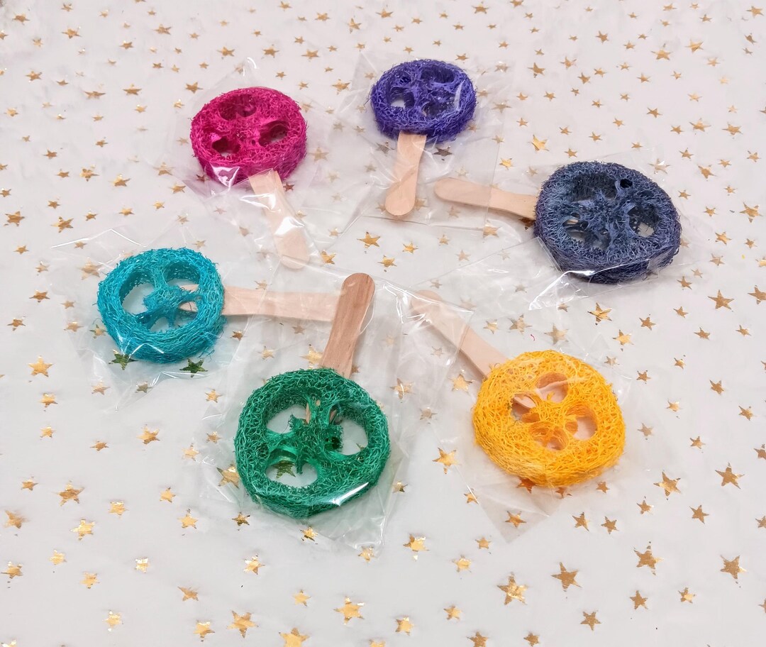 Loofah Lollipop Chew Treat, Small Animal Enrichment, Fruit & Veggie ...