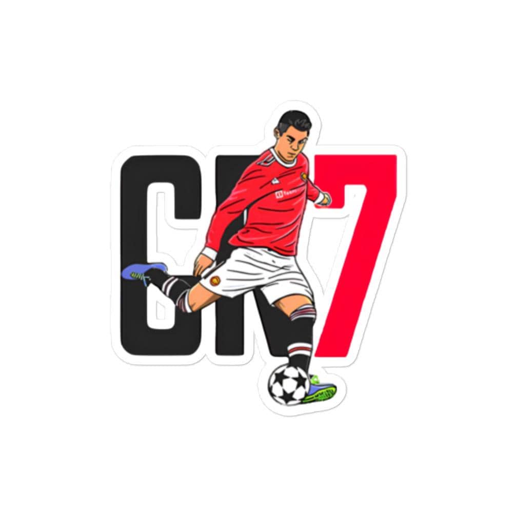 CR7 Ronaldo Soccer Star Sticker | High-quality Vinyl Decal for Fans ...