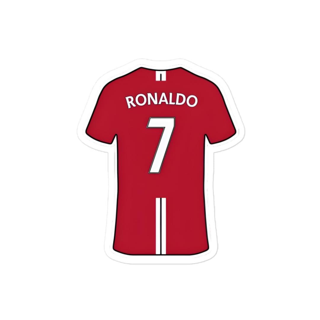 Ronaldo Manchester United Jersey Sticker Perfect for Fans Stylish ...