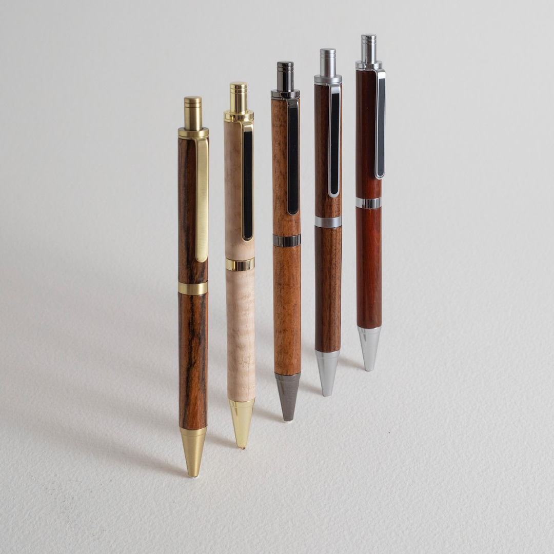 Handmade Wood Gel Click Pen - Etsy