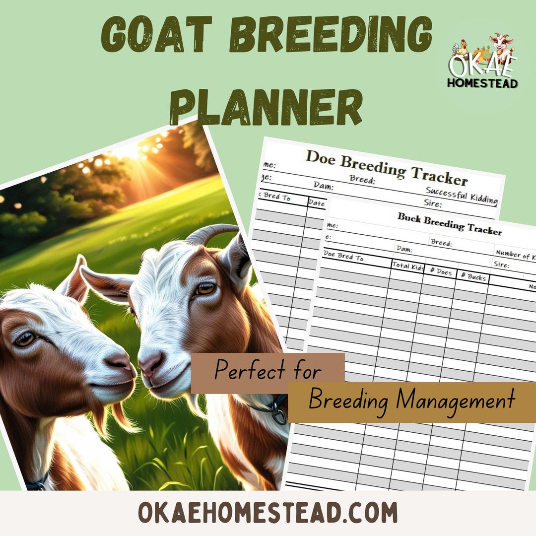 Printable Goat Breeding Planner - Goat Herd Management Tool- PDF Download - Etsy