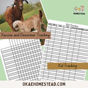 Printable Bundle - Goat Breeding Planner & 150 Day Gestation Calendar ...