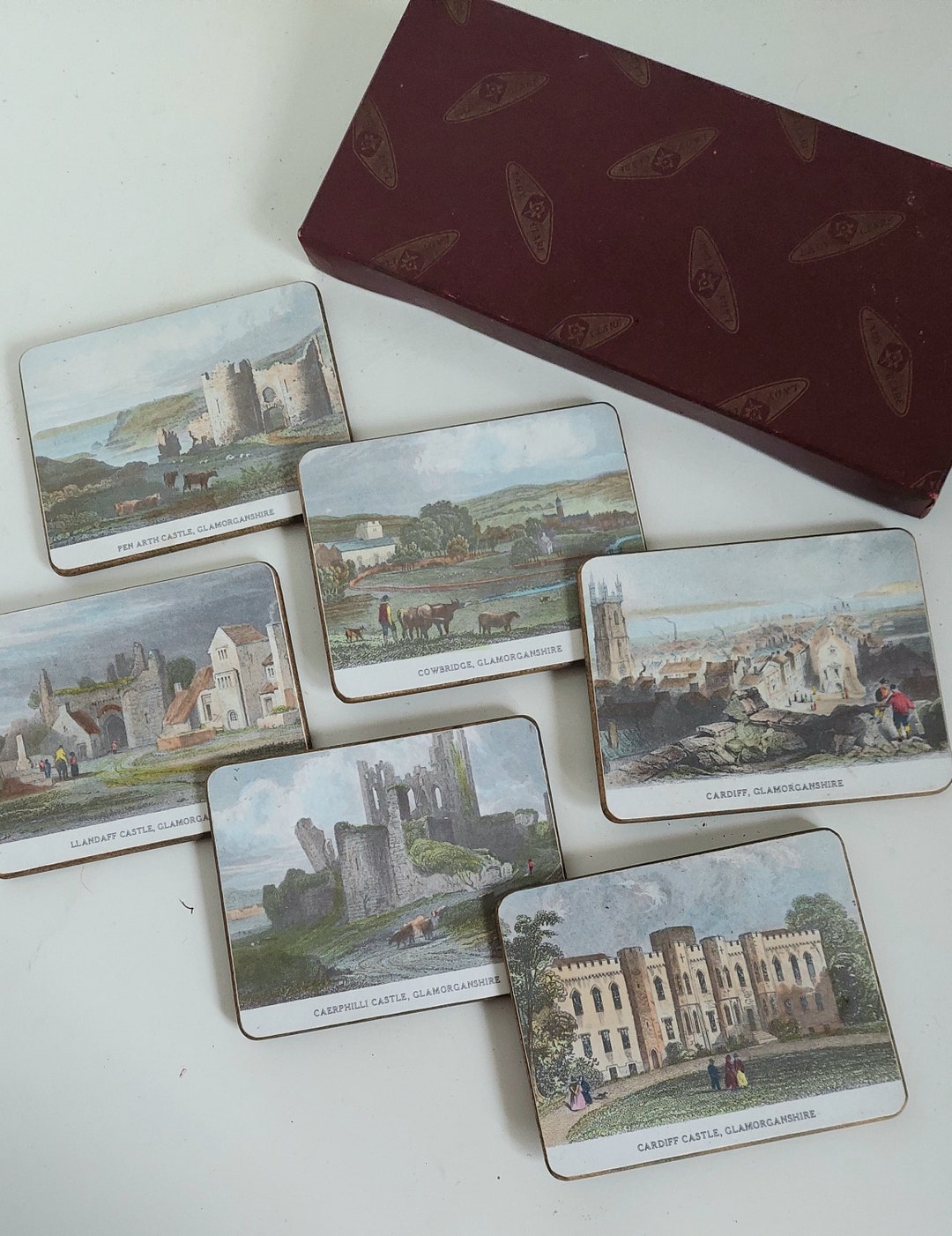 Boxed Set of 'welsh Scenes' Vintage Quality Coasters - Etsy