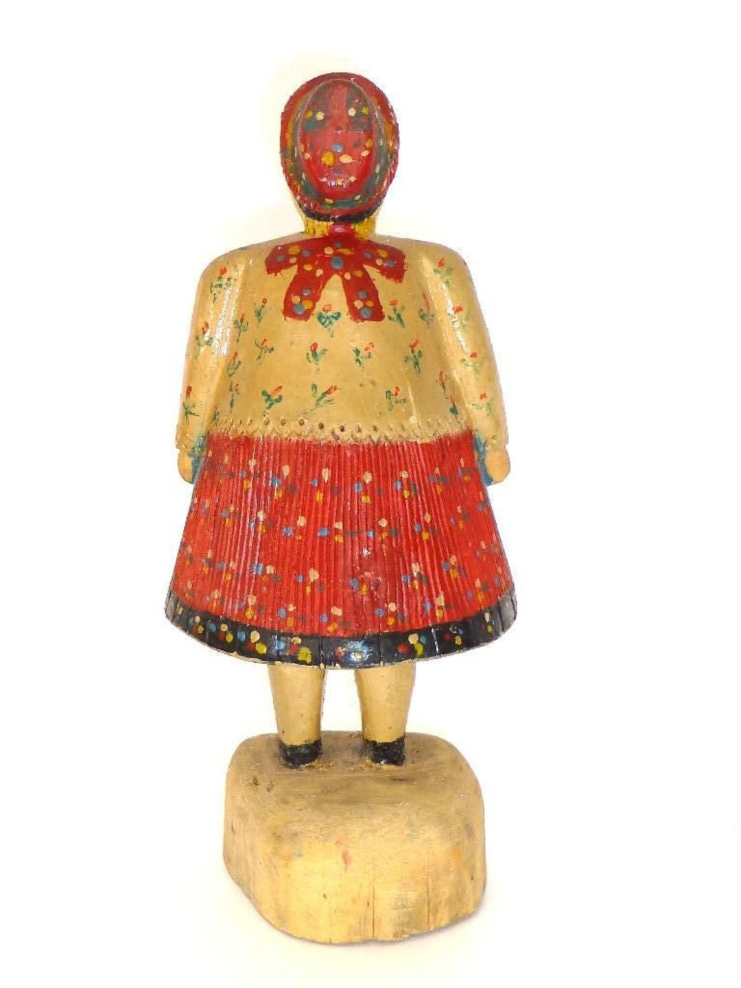 Hungarian Carved Painted Wooden Folk Costume Lady Figure - Etsy