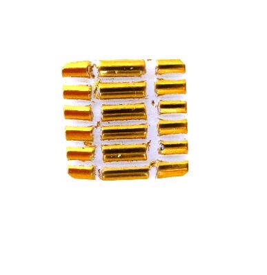 Small Gold and White Square Button no.00297available in Quantity - Etsy