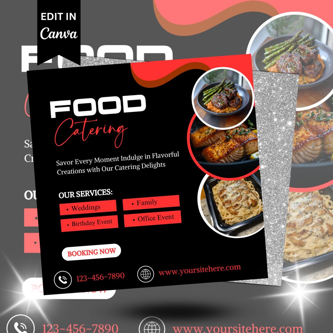 Meal Prep Flyer - New Year Meal Prep Canva Template - Meal Prep ...
