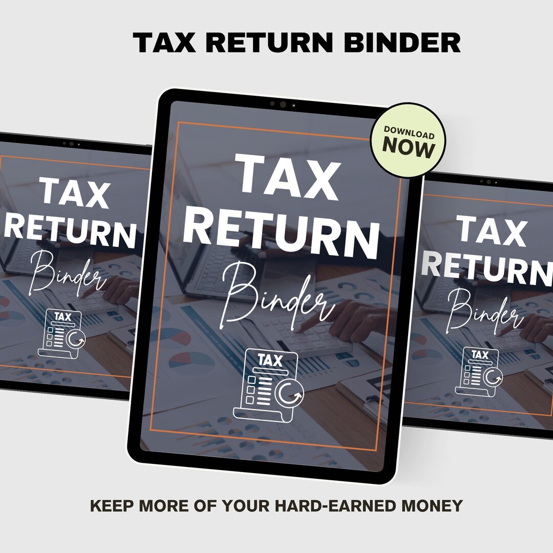 Tax Return Binder | 15 Tax Return Binder | Instant Download, Tax Season ...