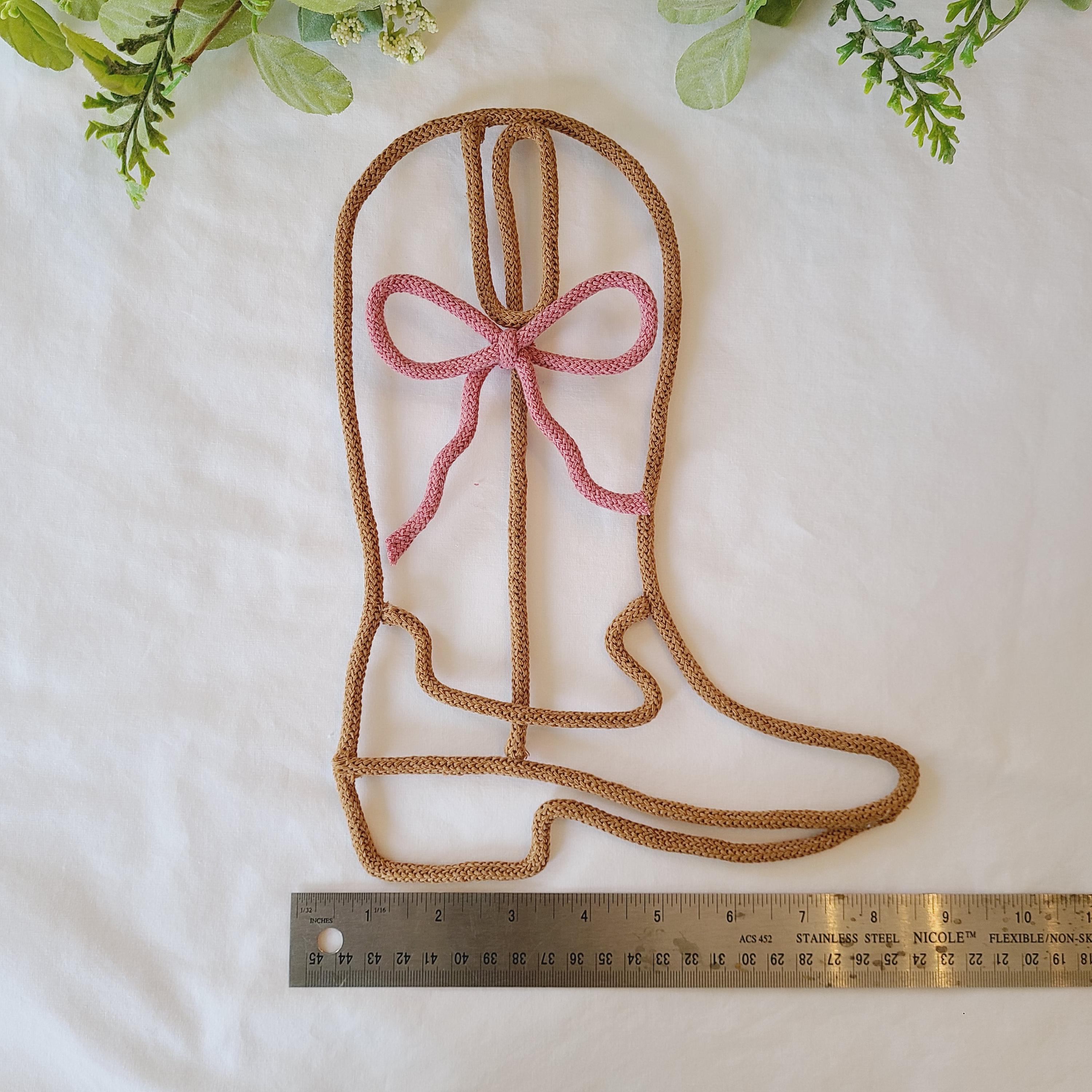 Cowgirl Boot With Bow Wall Decor- Western Inspired Home, Nursery ...