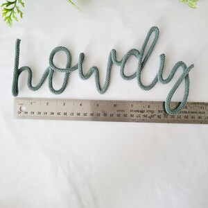 Wire Words "howdy & Yeehaw" Wall Signs – Western-inspired Decor ...