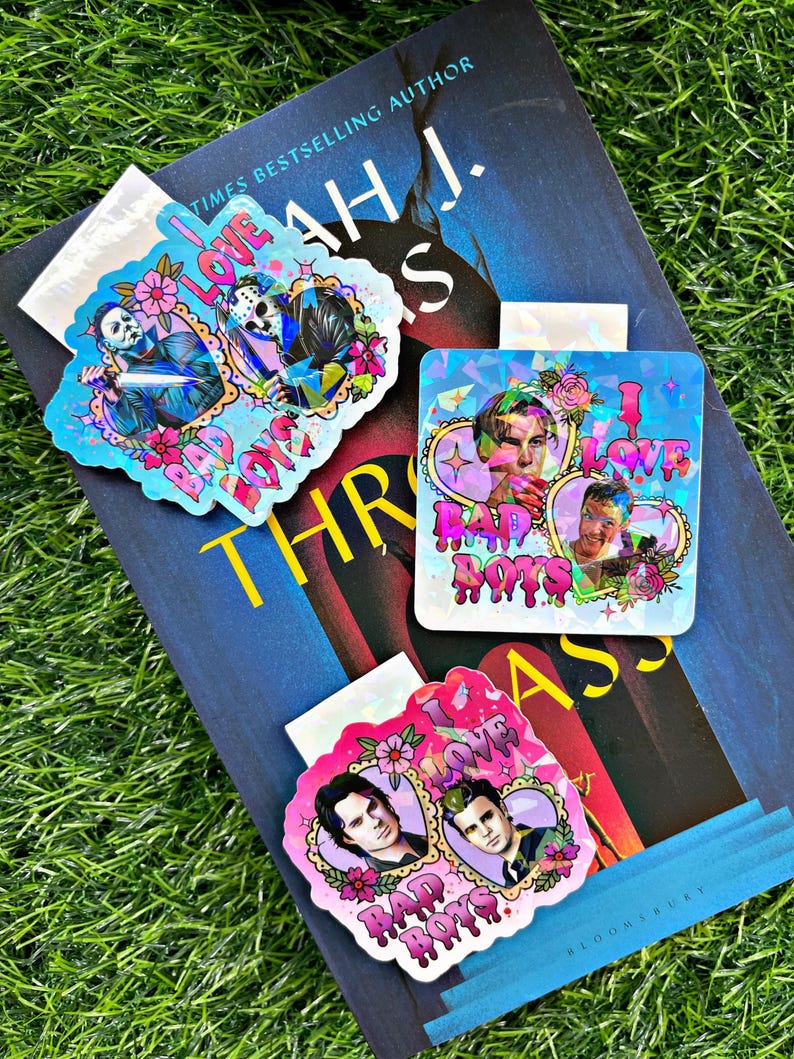 Horror Magnetic Bookmark, I Love Bad Boys Bookmark, Billy Lumas Reading ...