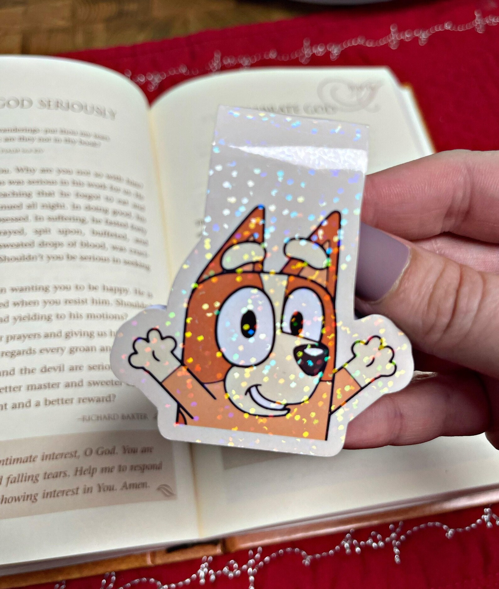 Bluey Bookmark, Bingo Magnetic Bookmark, Reading Accessory, Book Gift ...