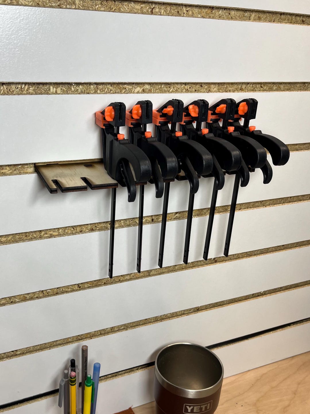 Organization Hanger for Slat Wall Tools Clean Workshop Space Pegboard ...