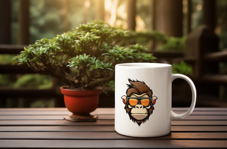 Printable Monkey Logo - Inspiring Logo Digital Download - Minimalist ...