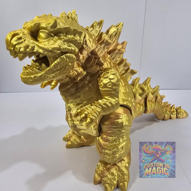 Articulated Godzilla Action Figure – 3D Printed Collectible Toy - Etsy