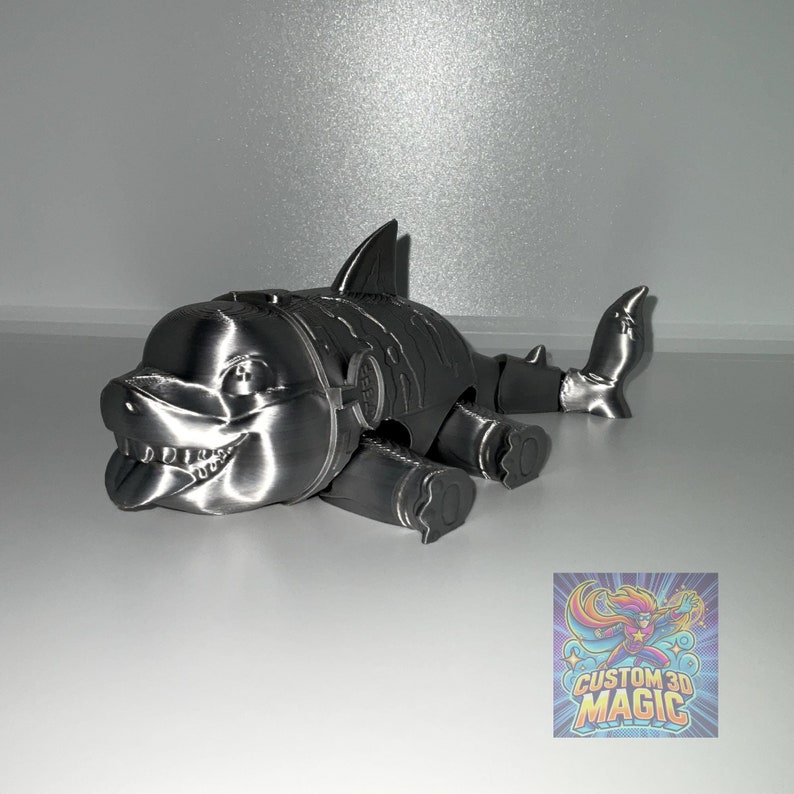 Jeff the Land Shark 3D Printed Figure - Rivals Collectible - Handmade ...