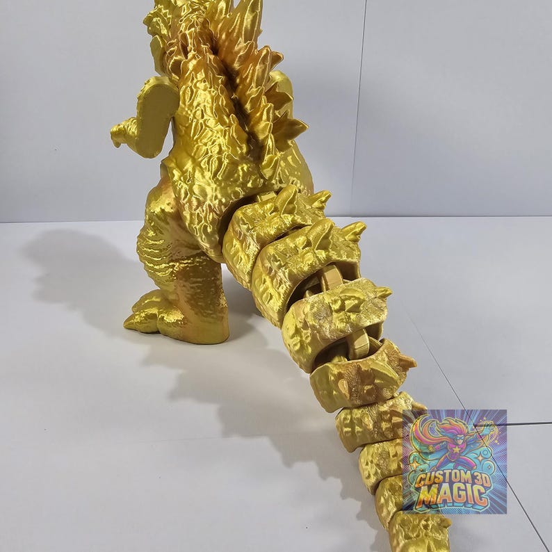 Articulated Godzilla Toy - 3D Printed PLA Collectible Figure With ...