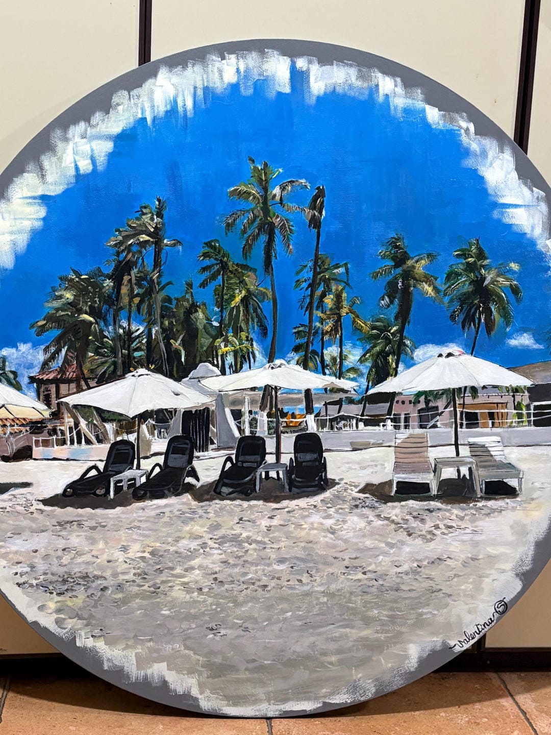 Venezuela's Dream - Art Painting Artwork Handmade Decor Landscape Sea ...