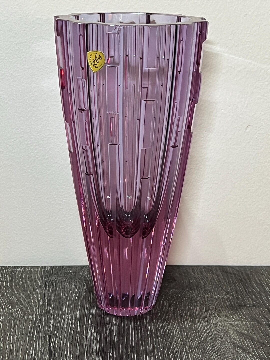 Vladimir Zahour ZBS Very Rare Bohemian 1960s Cranberry Cut Glass Vase ...