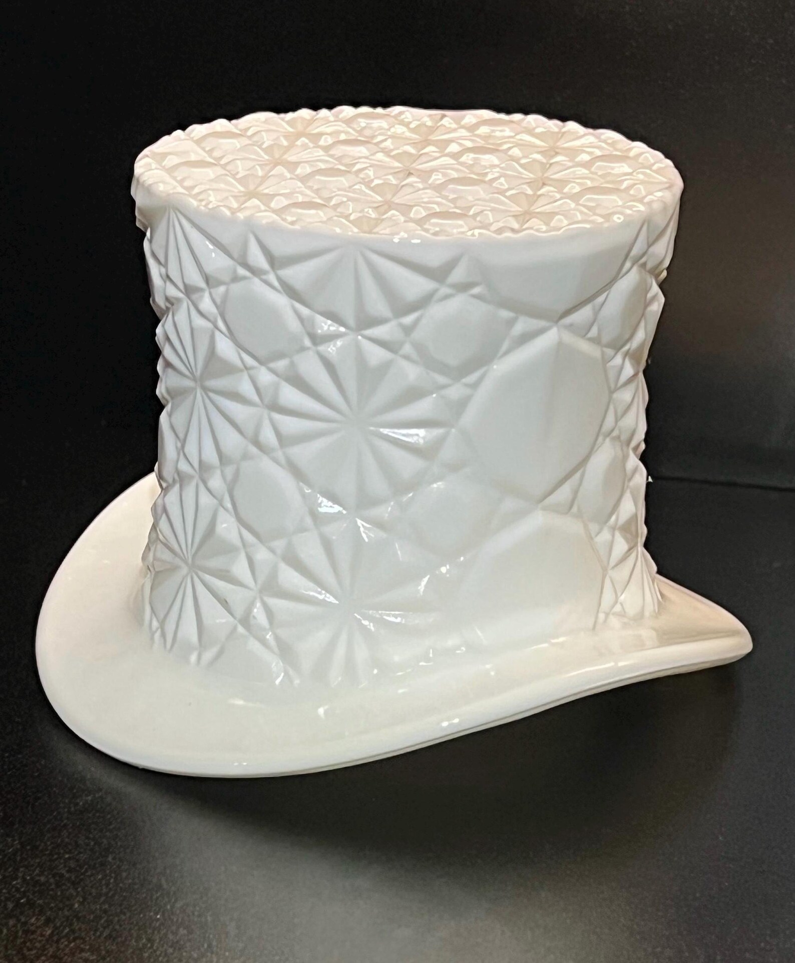 Fenton Milk Glass Daisy & Button Top Hat - Etsy