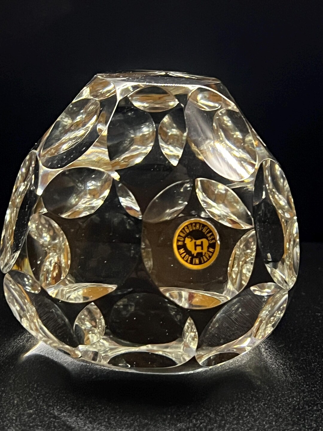 Horiguchi Glass Heavy Lead Crystal Geometric Cut Paperweight - Etsy