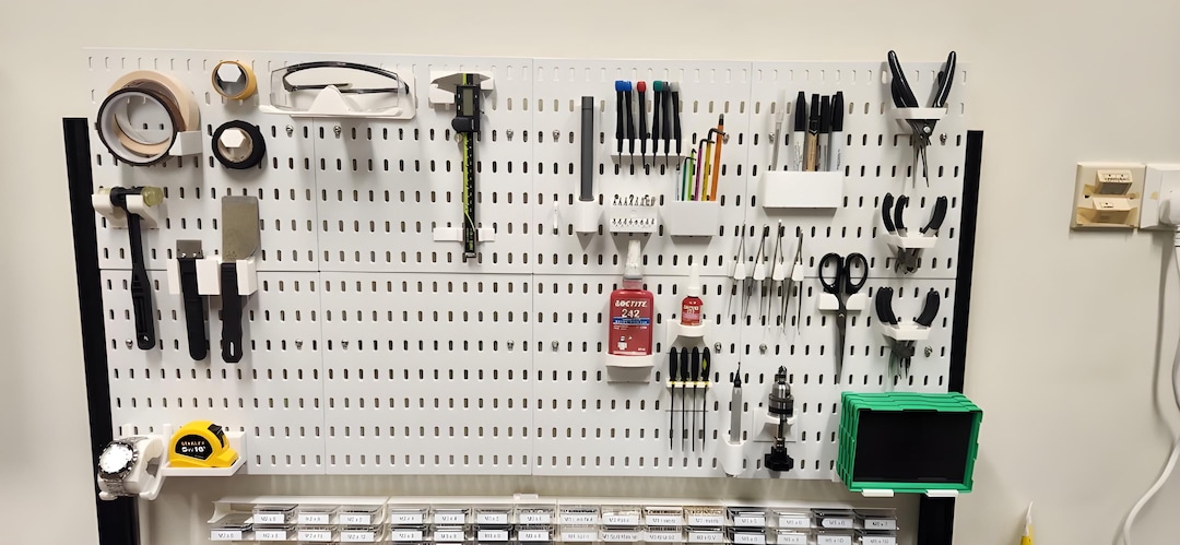 Ikea Skadis Pegboard Accessories: 48 STL Printable Tool Holders ...
