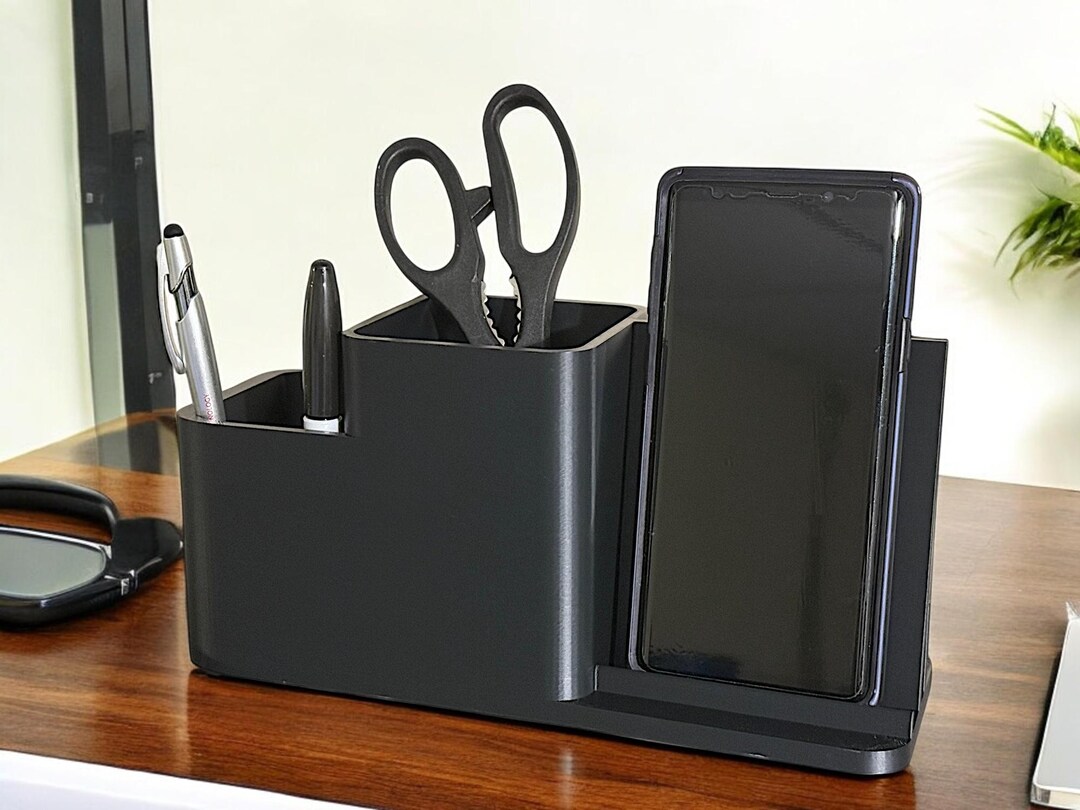 Desk Organizer With Phone Stand | Multi-functional Office Storage ...