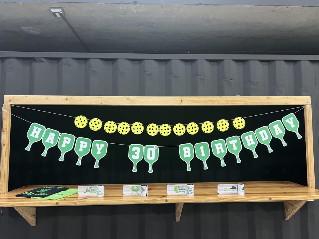 Pickleball Birthday Banner - Etsy