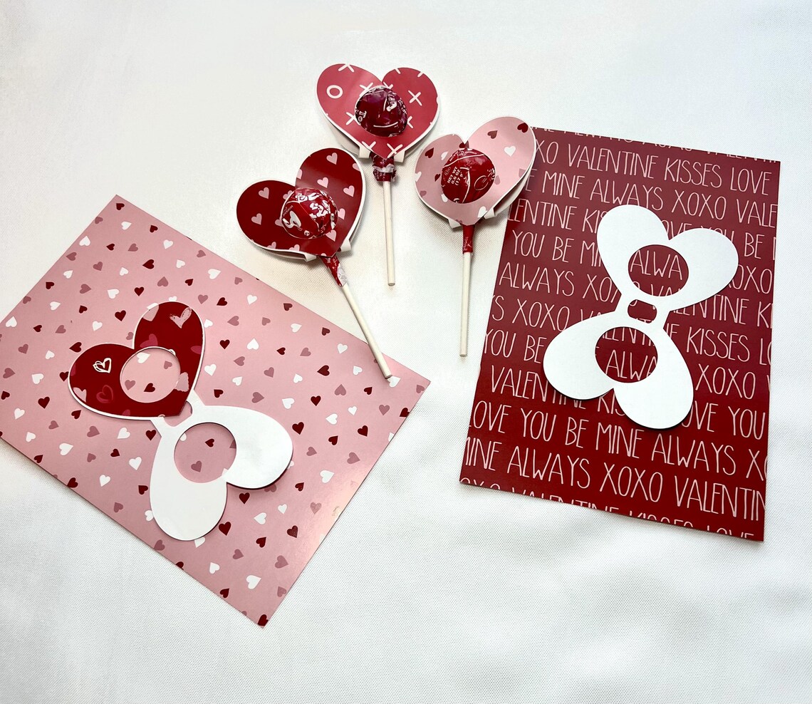 Valentine's Day Lollipop Holders, Heart-shaped Holder, Treats for ...
