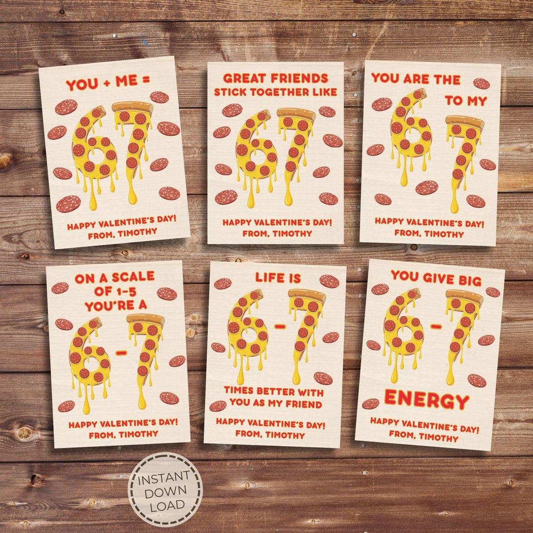6-7 Printable Custom Valentine Cards, Personalized Boy's Valentines ...