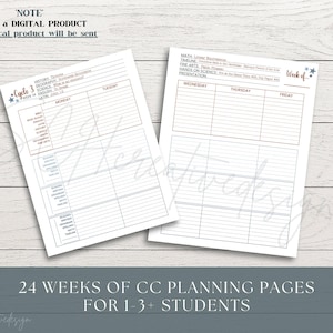 Cycle 3 Classical Conversations Planner, CC Foundations Planner ...