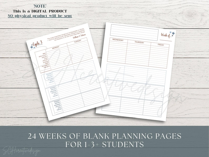 Cycle 3 Classical Conversations Planner, CC Foundations Planner ...