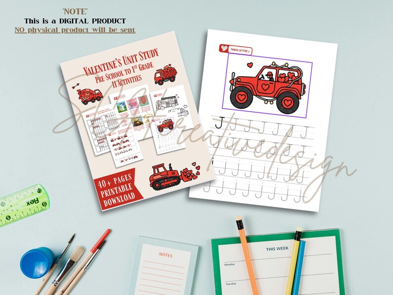 Valentines Day Mini Unit Study Homeschool Valentine Activity Printable ...