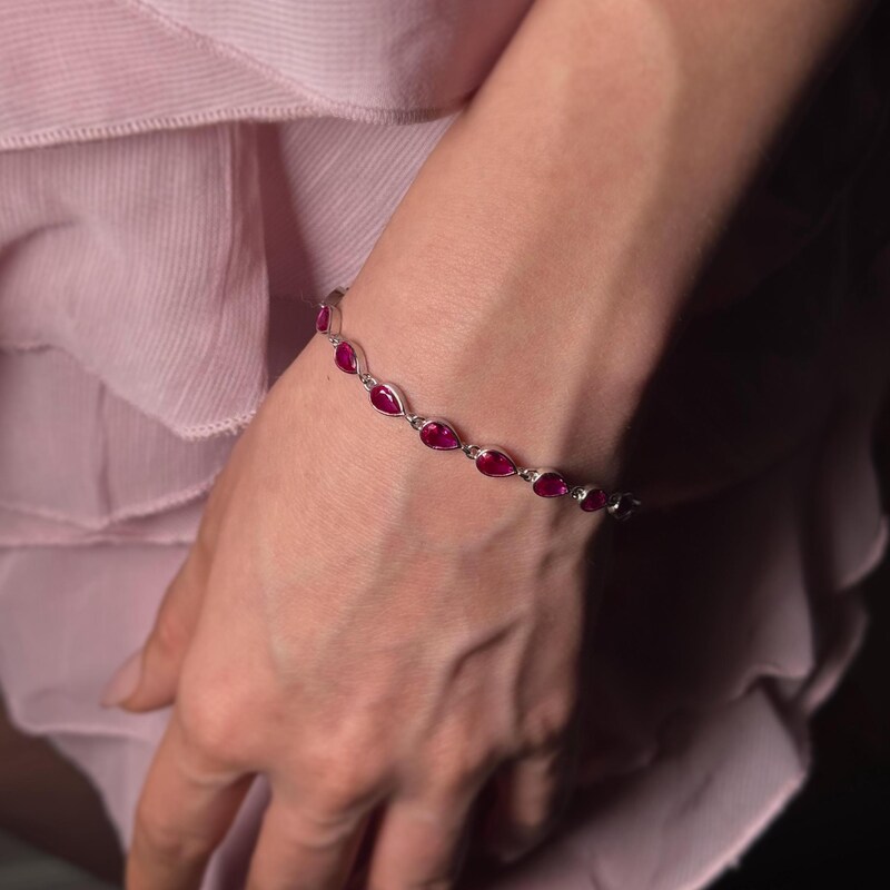 Ruby Bracelet - Etsy