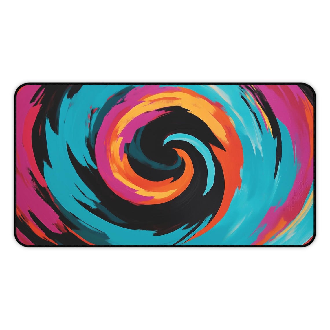 Vibrant Swirl Mouse Pad, Desk Mat, Colorful Mouse Pad, Artistic Office ...