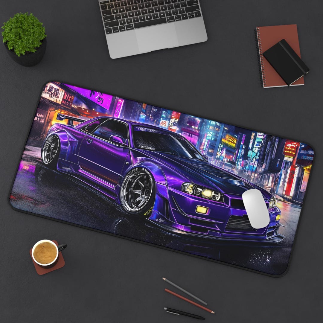 Cool Car Desk Mat Racing Style Desk Pad for Car Lovers, Office Decor ...