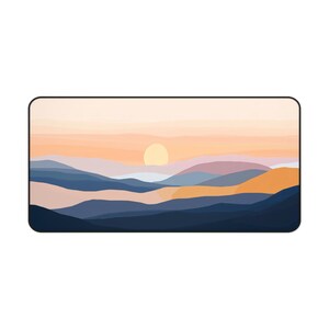 Serene Landscape Mouse Pad, Desk Mat - Aesthetic Mousepad for Office ...